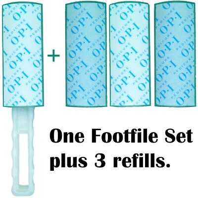 1 OPI Pedicure Foot File Set plus 3 Refill Files/Replacements | eBay