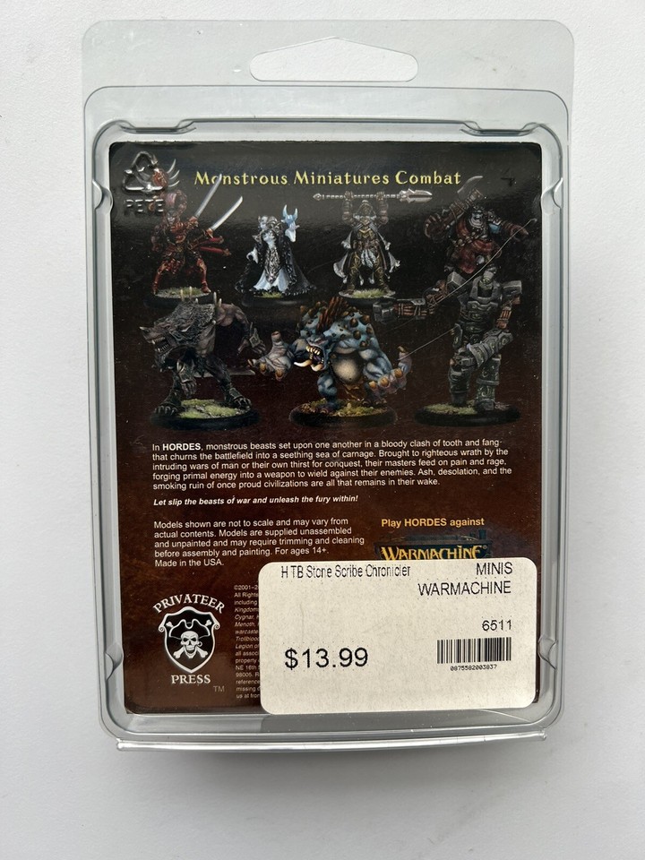 Hordes Metal Mini Blister PIP71029 Trollbloods Stone Scribe Chronicler ...