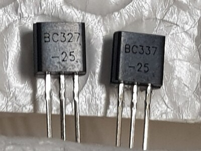 10x BC327-25 + 10x BC337-25 TO-92 Transistor New Amplifier effects ...