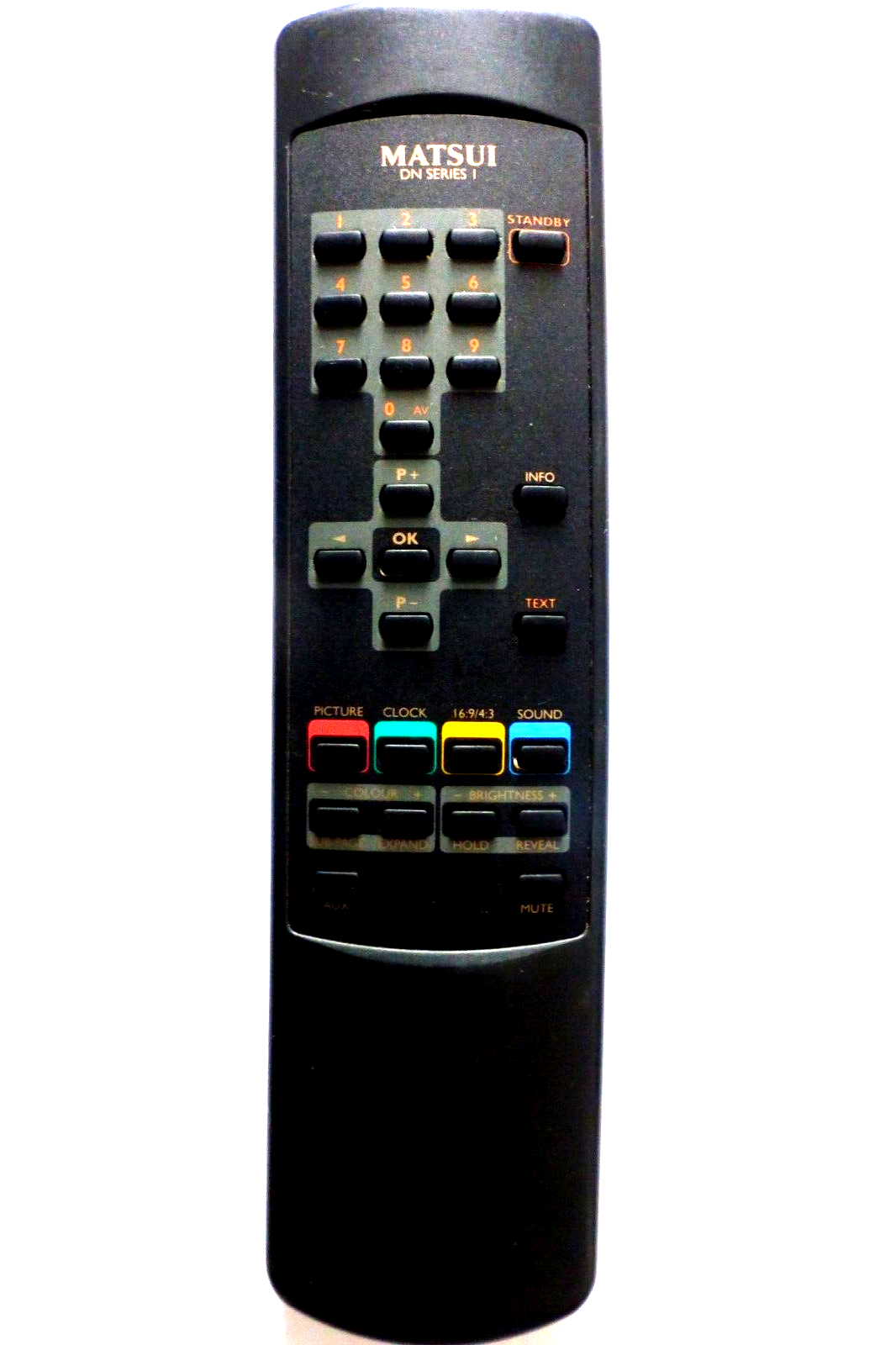 MATSUI TV REMOTE CONTROL DN SERIES 1 for 28DPL 28WV2DP 28WV2N 32WV2DP ...