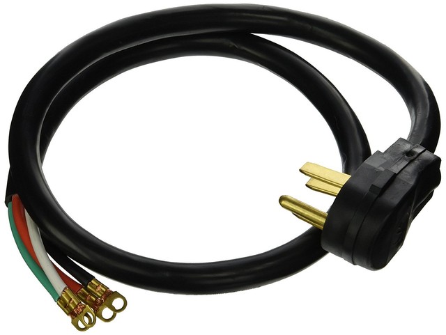 Range Oven Electric Power Cord 4 Prong Wire 50 Amp 4' Foot Heavy Duty ...