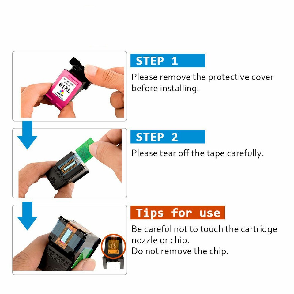 Ink Cartridge Black Color For HP 74XL HP 61XL HP 63XL HP 65XL - New ...