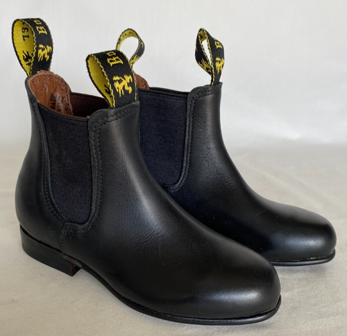 BAXTER BOOTS, STABLE BOOT, BLACK OIL, KIP KIDS | eBay Australia