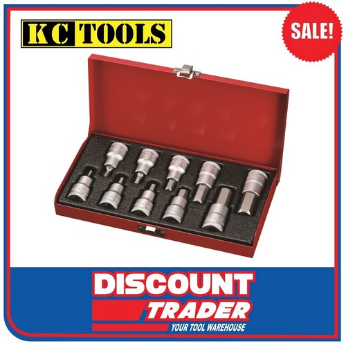 AOK by KC Tools 10Pc. Professional In-Hex Socket Set 1/2" Dr. Imperial ...