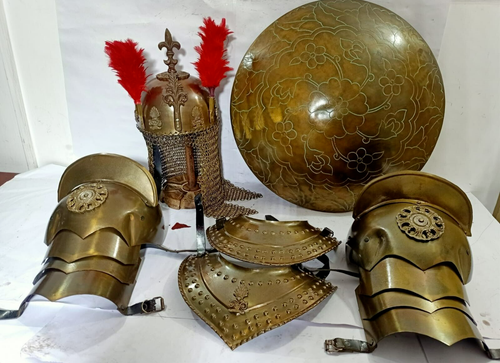 Antique Ottoman Sultan Empire Islamic Helmet shield shoulder Nechk ...