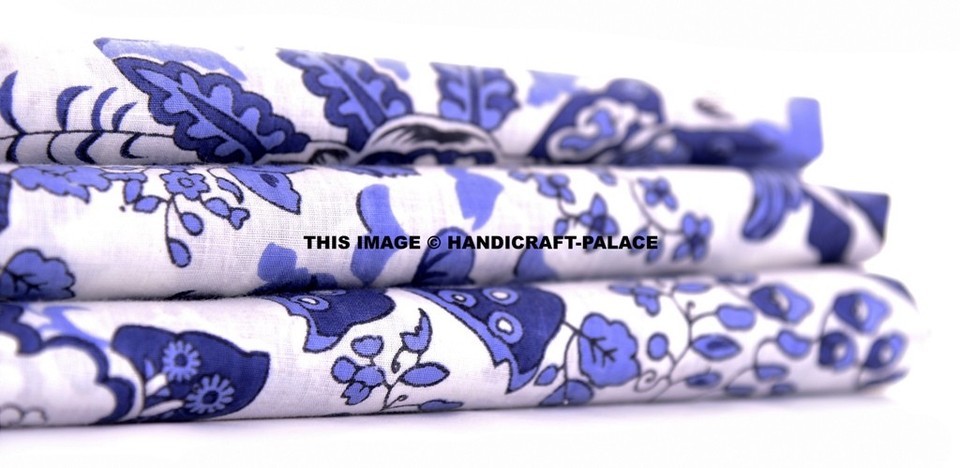 100% Cotton Fabric Hand Print Sewing Dressmaking Clothes Handmade DIY ...