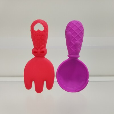 MGA: Num Noms - Purple Ice Cream Spoon & Pink Strawberry Fork | eBay