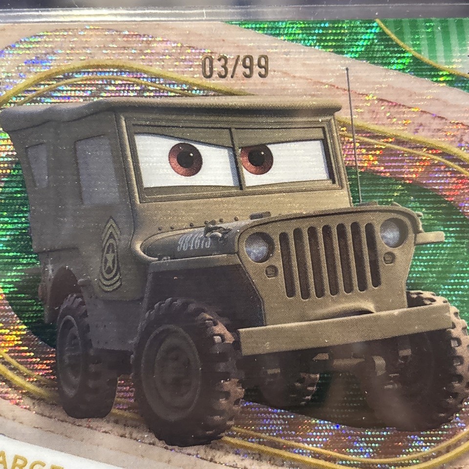 SARGE 2025 TOPPS CHROME DISNEY PIXAR GREEN REFRACTOR /99 | eBay