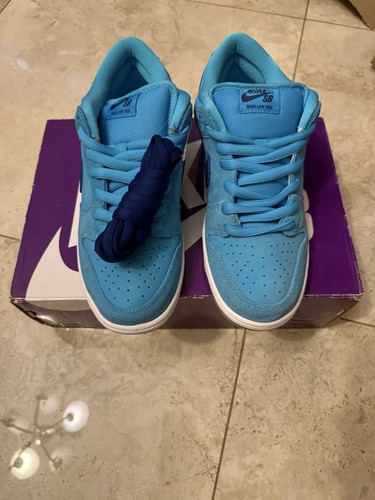 Nike SB Dunk Low Pro Blue Furry Men’s Size 9.5 BQ6817-400 OG ALL | eBay