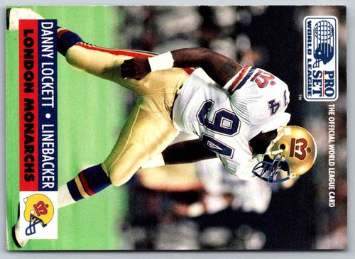1991 Proset World League Danny Lockett #83 Football Card | eBay