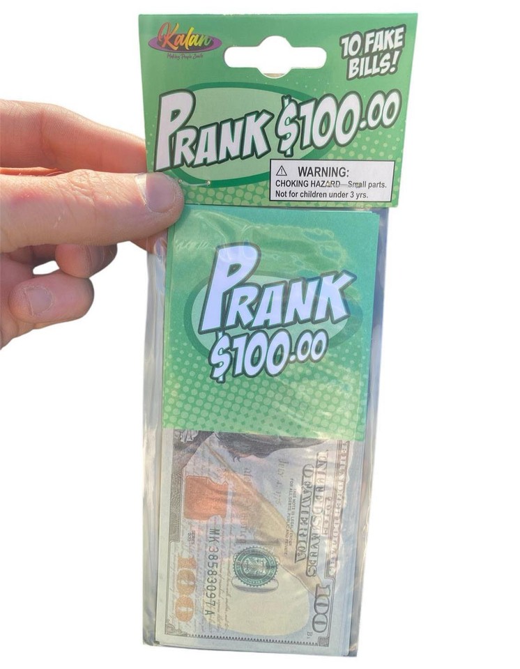 10-Pack Fake $100 Bills – Prank Money Gag Joke Phoney Play Cash Grab ...
