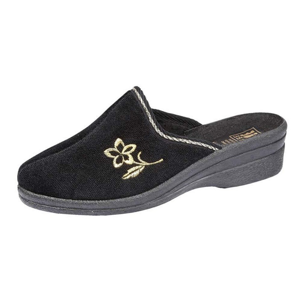 Ladies Spanish Slippers Women Faux Suede Warm Comfort Fur Clog Mules ...