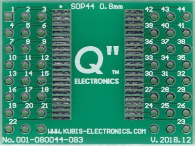 SOP44,TSOP44,SO44,SSO44,SOIC44,SSOP44,QSOP44 mit 0.80mm auf 2 x IDC3x8 ...