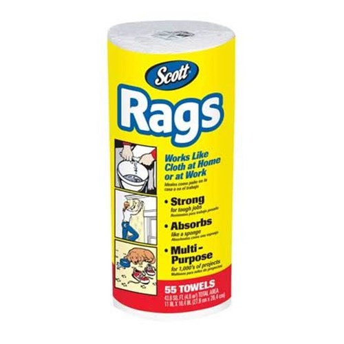 Scott Shop Rags In A Box 350 Sheets Strong and Durable - NEW FAST ...