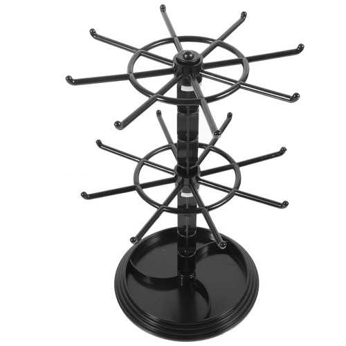 Keychain Hanger Rotating Display Stand Fob Holder Rotatable Jewelry ...