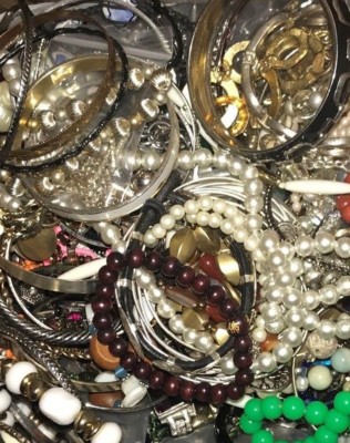 Mixed Lot Of ALL Wearable Re-Sellable Vintage to Modern Jewelry By The ...