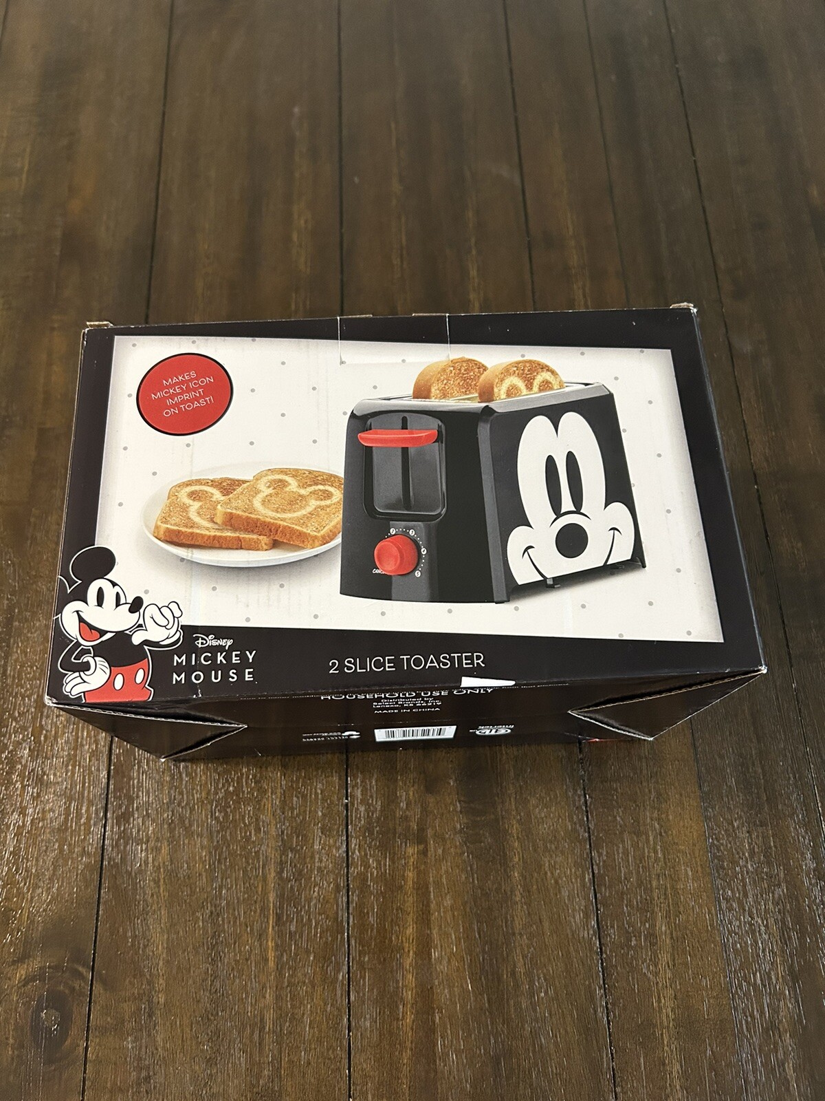 Disney Mickey Mouse Imprint 2 Slice Toaster Retro Black and White ...