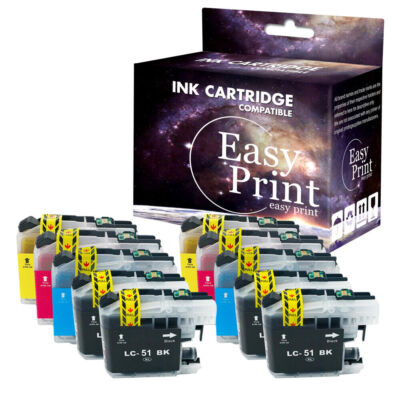 10PK LC51 Ink Cartridge fits Brother DCP-480CN 5460CN 5860CN 630CD ...