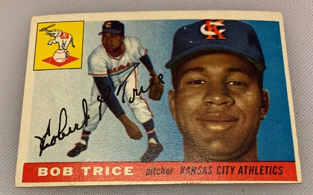1955 Topps # 132 Bob Trice Baseball Card Kansas City Athletics A’s | eBay
