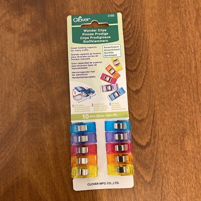 Clover Wonder Clips Assortment 10 Pack [CL3185] | eBay
