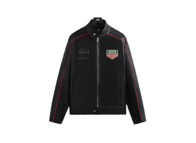 Brand New Kith TAG heuer Formula 1 Leather Racing jacket sz XL | eBay