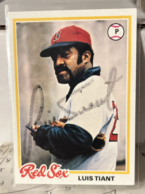 Luis Tiant Autographed Signed 1978 Topps Card #345 Boston Red Sox | eBay