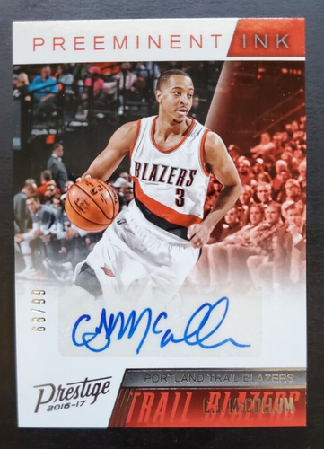 2016-17 Panini Prestige - Preeminent Ink C.J. McCollum #34 /99 (AU) for ...