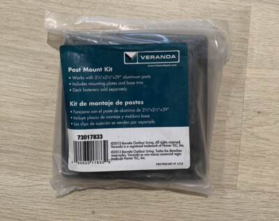 NEW Veranda Surface Mount Bracket and Post Kit 73017833 SEALED | eBay