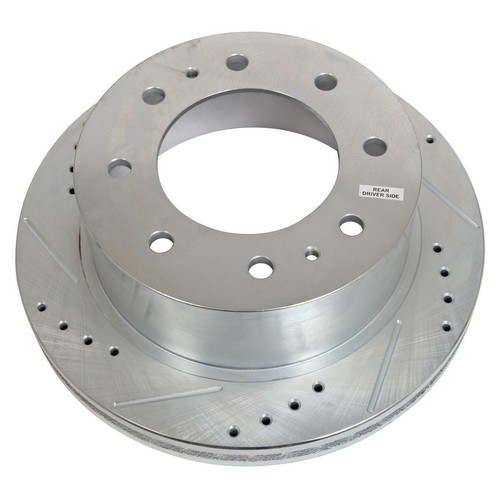 Power Stop Rear Drilled + Slotted Rotor pr FOR 11-20 GMC Sierra 3500 HD ...