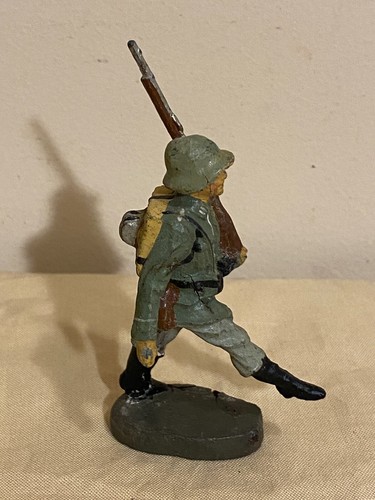 Elastolin "Goose Step" Marching German Soldier 1940's Toy Lineol ...