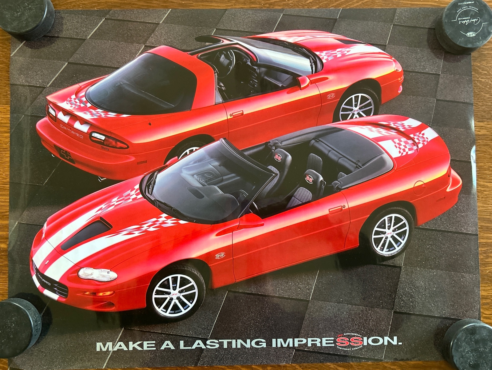 2002 35th Chevrolet Camaro SS POSTER 20 X 26 2 SIDED ALL MODELS 1967 ...