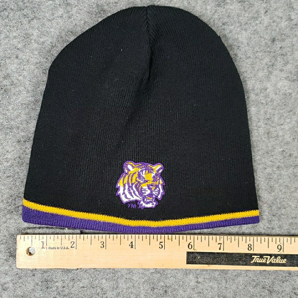 LSU Tigers Beanie Hat Cap Colliseum Athletics One Size Black | eBay