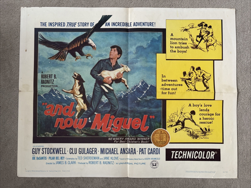 And Now Miguel (1966) Original US Half Sheet Movie Poster | eBay