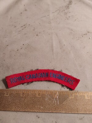 WWII Era Canadian Army Royal Canadian Engineers Tab Patch | eBay