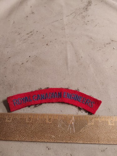 WWII Era Canadian Army Royal Canadian Engineers Tab Patch | eBay
