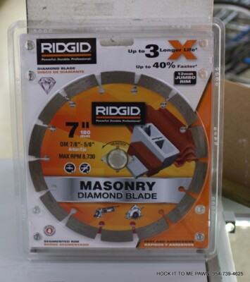Ridgid 7" Masonry Diamond Blade - HD-SG70CP | eBay