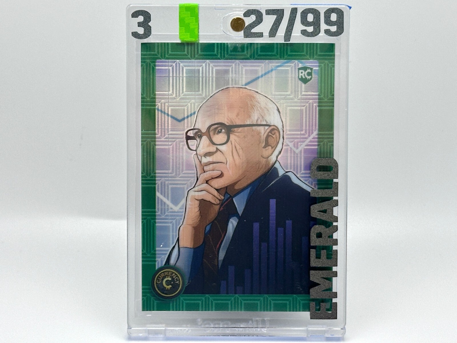 Cardsmiths Currency | Emerald # 3 27 /99 | Milton Friedman | Gemstone ...