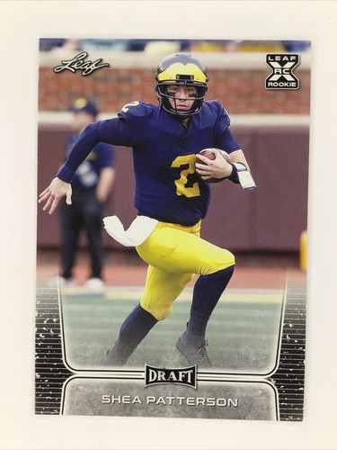 2020 Leaf Draft #54 Shea Patterson RC Rookie Card Kansas City Chiefs ...