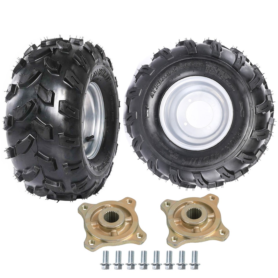 18x9.50-8 Wheels Tire Tubeless Rim 18x9.5-8 4 Lug wheel Hub for ATV Go ...