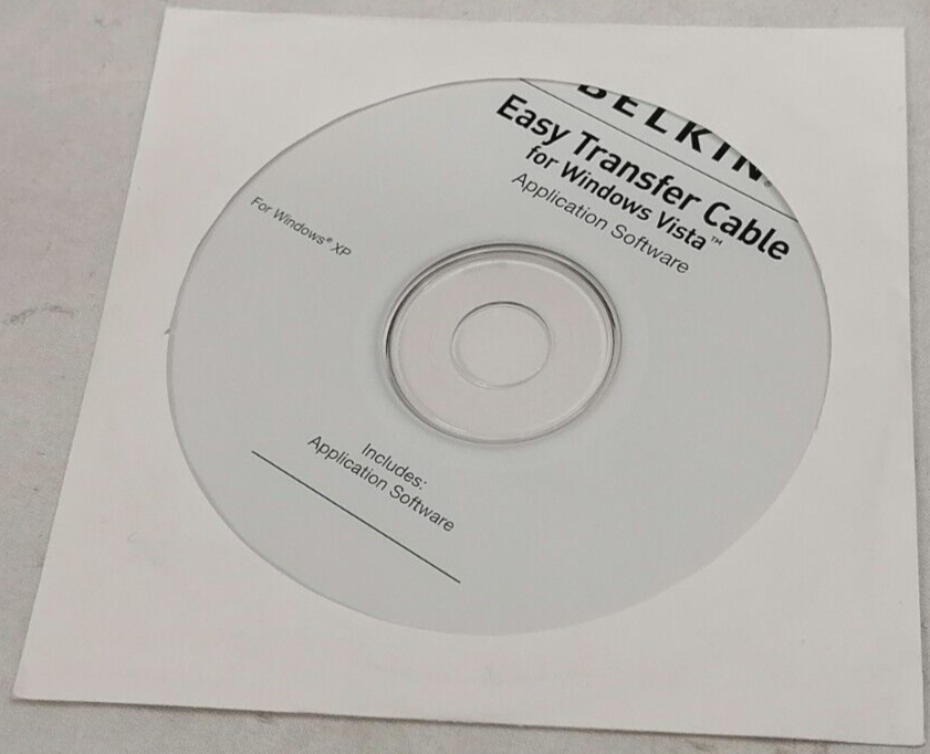 Belkin Easy Transfer Cable Application Software & Install Guide P/N ...