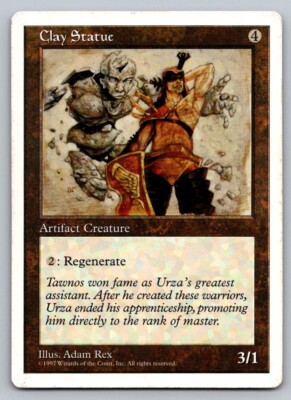 MTG Magic: The Gathering Clay Statue 1997 5th Edition LP | eBay