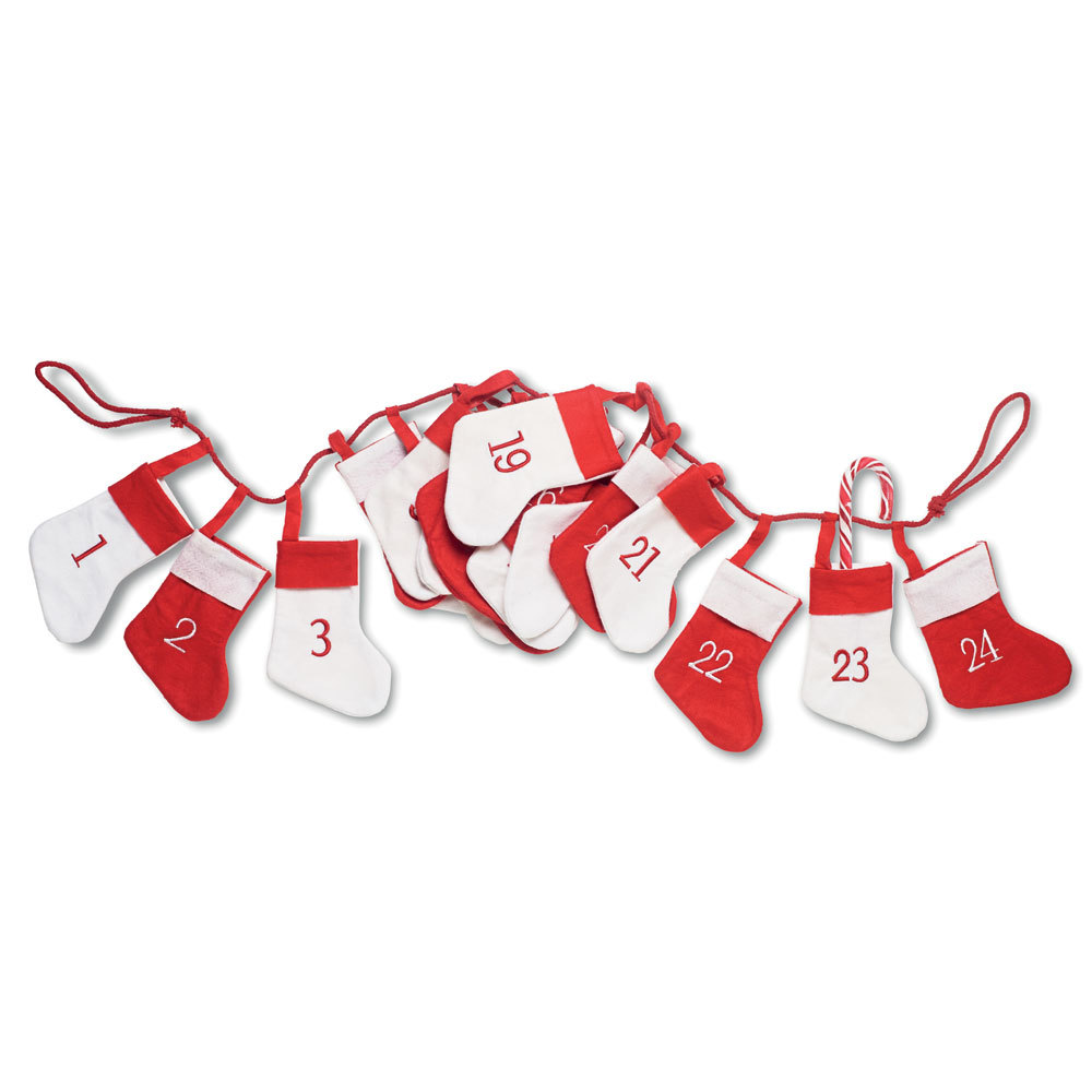 Advent Countdown Calendar Santa Christmas Decoration Stocking Xmas ...