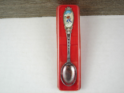 Norge Collectible Souvenir Spoon Skier 60GR.HS. | eBay