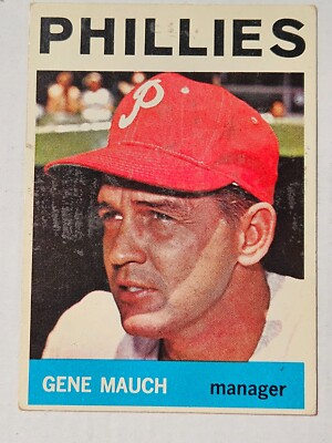 1964 Topps #157 Gene Mauch Phillies Manager EXCELLENT Actual card is ...