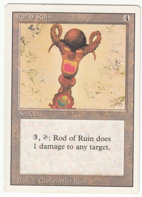 MTG Magic the Gathering Revised Rod of Ruin VLP | eBay
