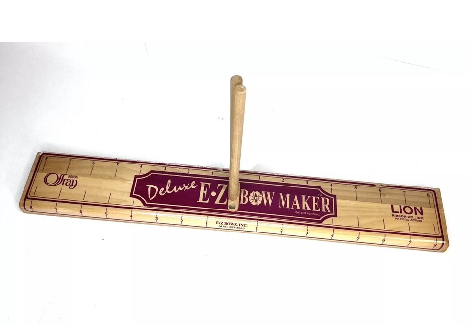Vintage DELUXE E Z BOW MAKER Made by E Z Bowz Inc Lion Ribbon Co ...