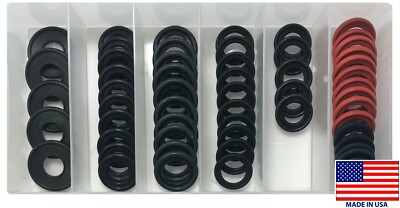 55 Piece Rubber Oil Drain Plug Gasket Assortment Kit - USA Made - 7 ...
