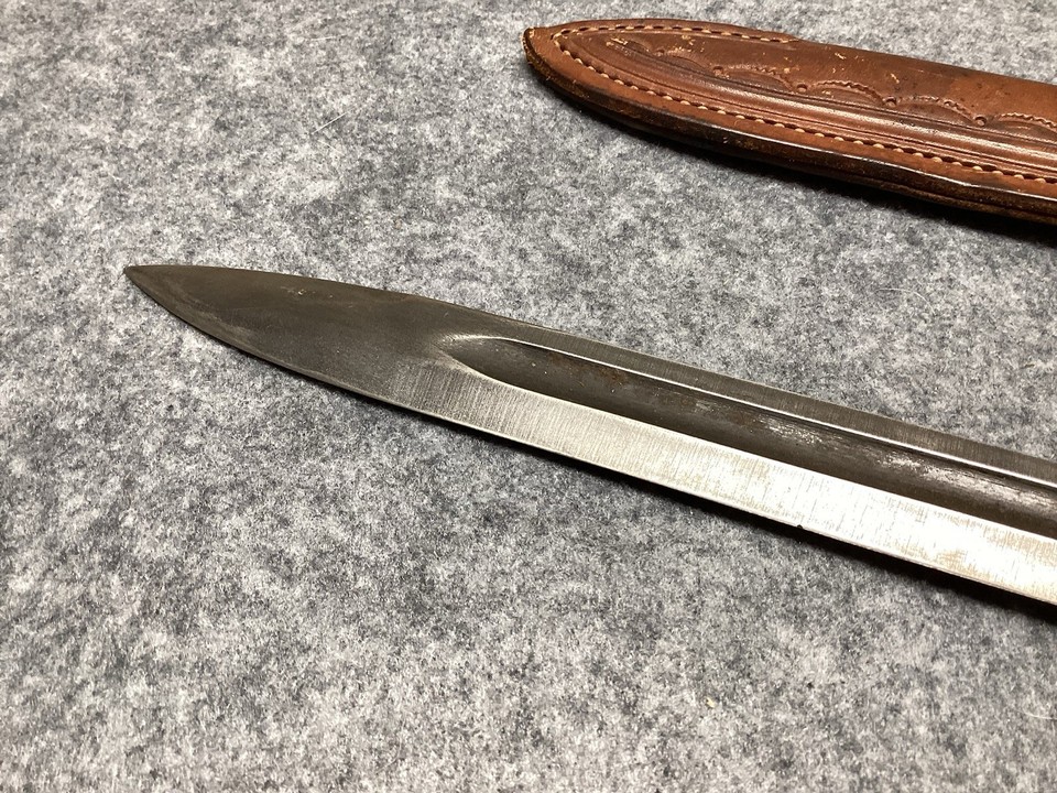 WWII US M1 Garand or 03' Springfield Bayonet AFH Knife W/ Leather ...