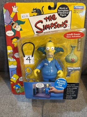 Simpsons Busted Krusty The Clown Action Figure WOS MOC Series 9 RARE ...