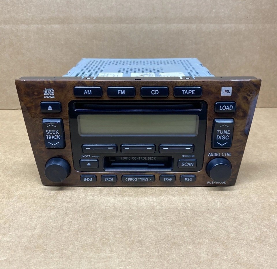 2000-2004 Toyota Avalon Radio JBL Stereo 6 CD Disc Tape Player 12222139 ...